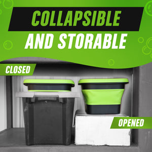 Collapsible Bucket - Car Wash Bucket, Versatile Foldable Bucket for ...